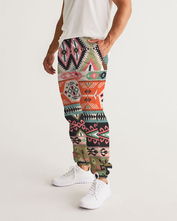 Pink Aztec Men's Track Pants - Krush Velvet